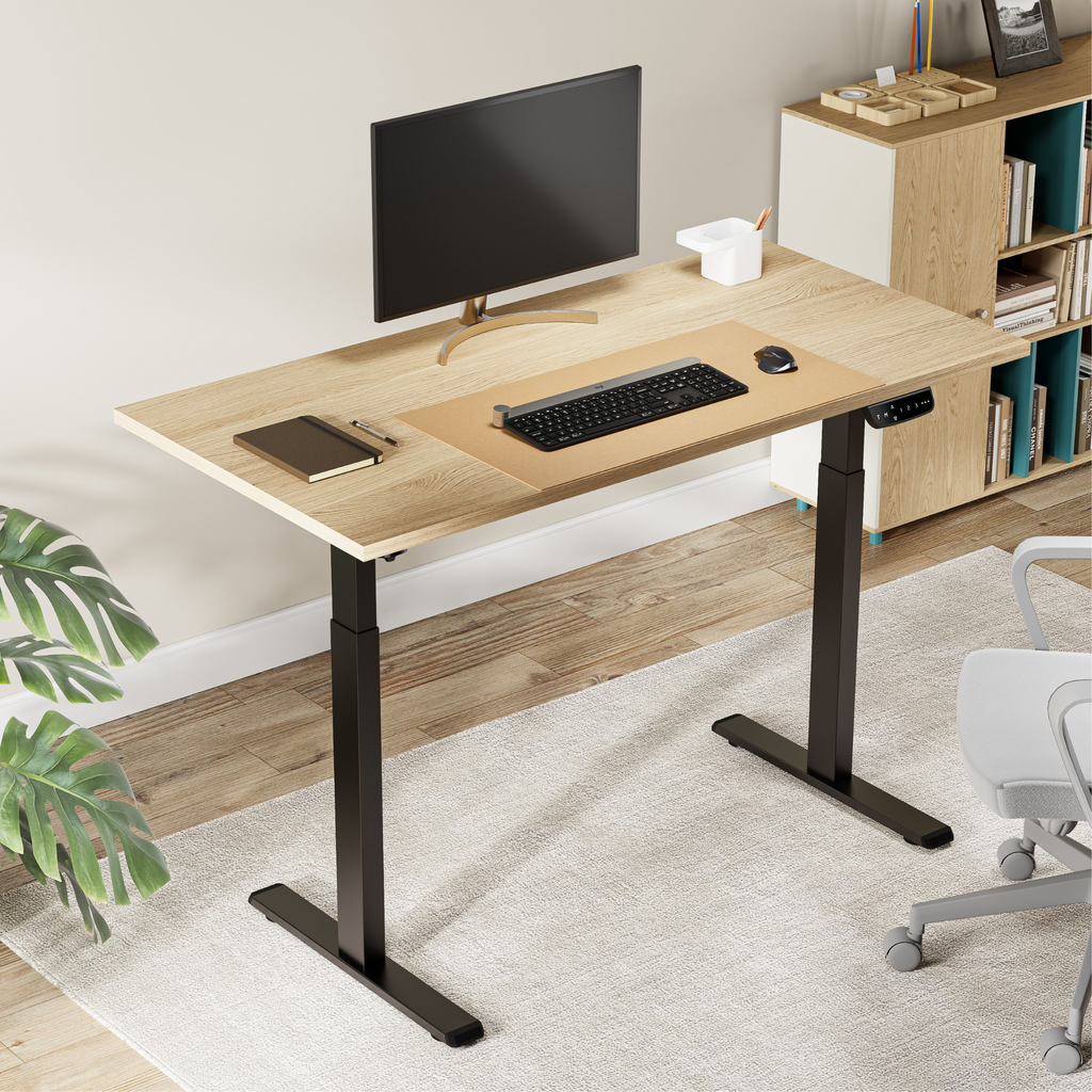 Single Motor | Height-Adjustable Standing Desk (2 Stage) with Table-To ...