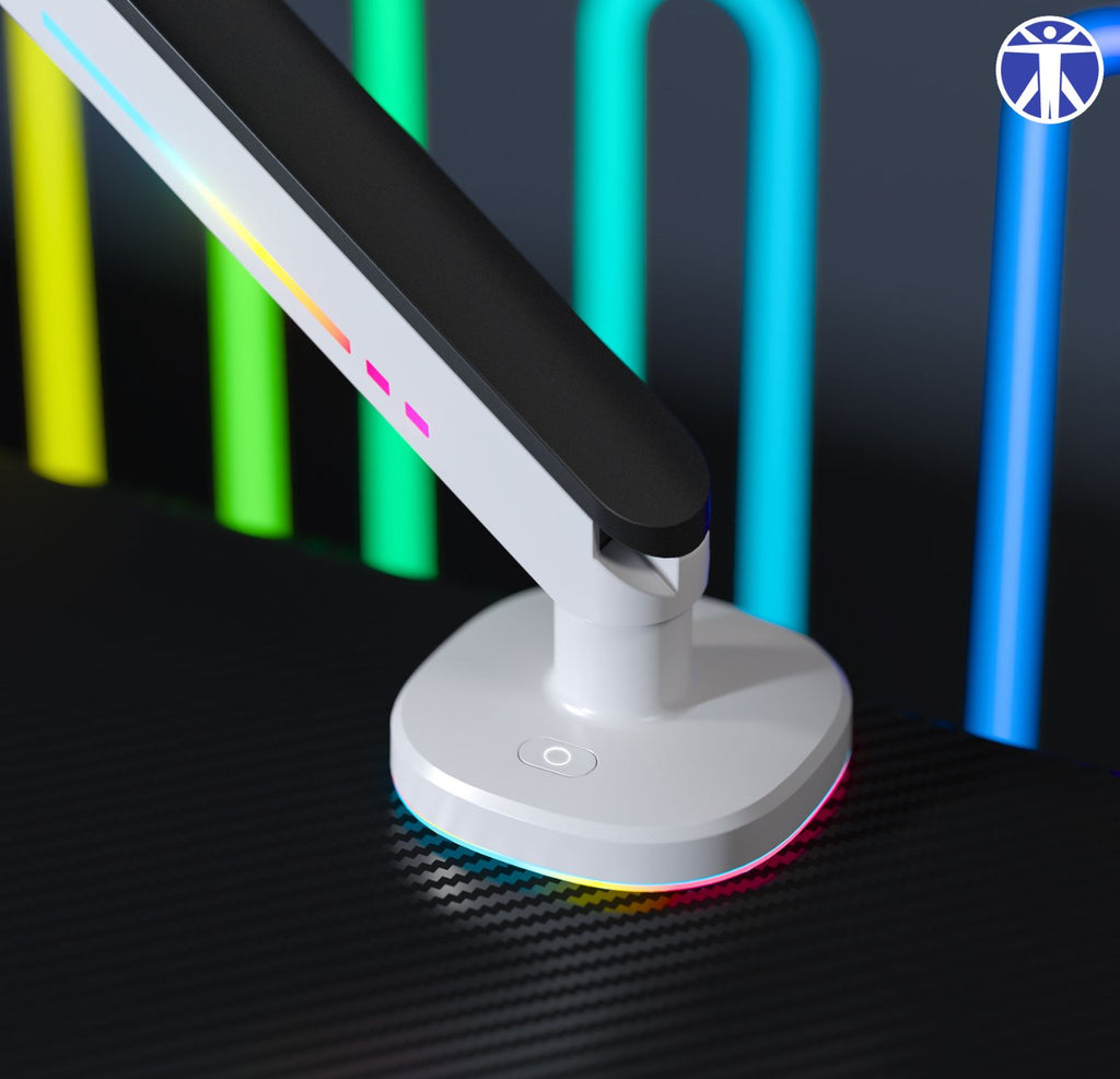 Premium Adjustable Spring Gamer Monitor Stand with LED control | Singl ...