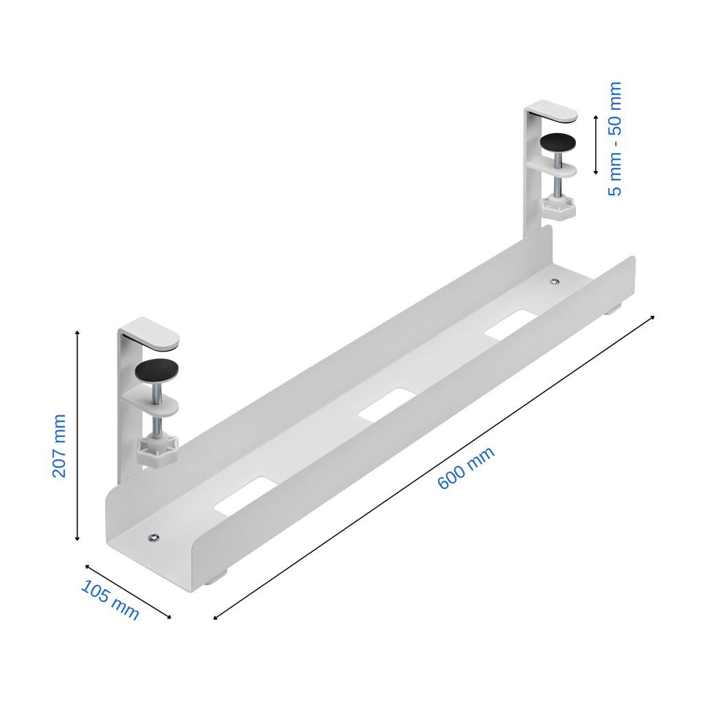 Clamp-On Under Desk Cable Tray (CLAMP1) – ErgoYou