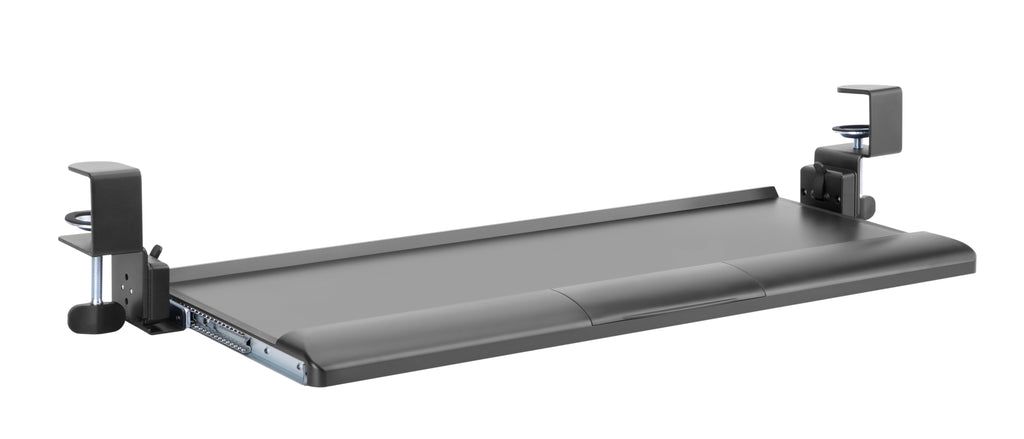 Clamp On Sliding Keyboard Tray with Tilt Functionality | 5 Angle Adjus ...