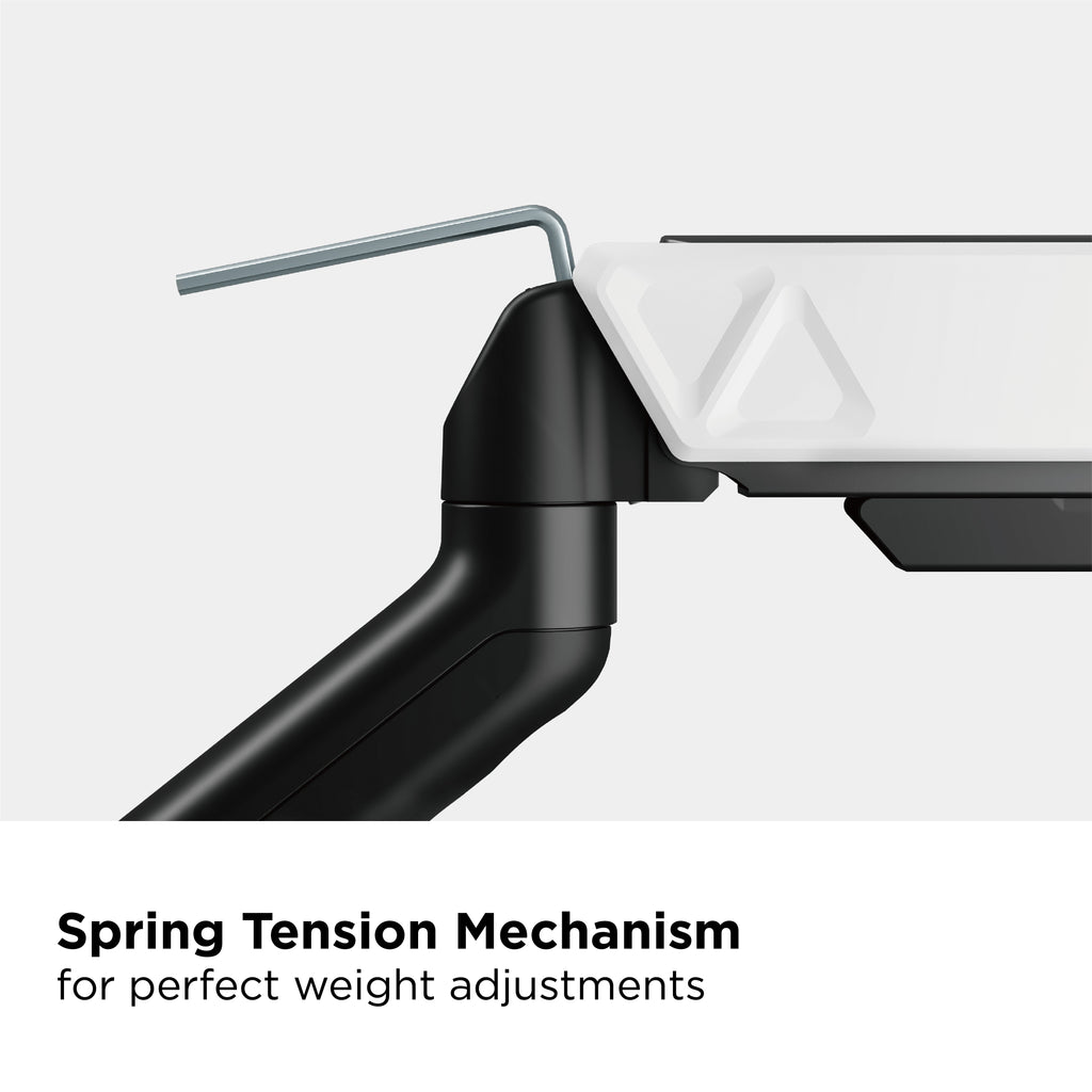 Adjustable Spring Monitor Stand | Single Screen (Clamp & Grommet Mount ...