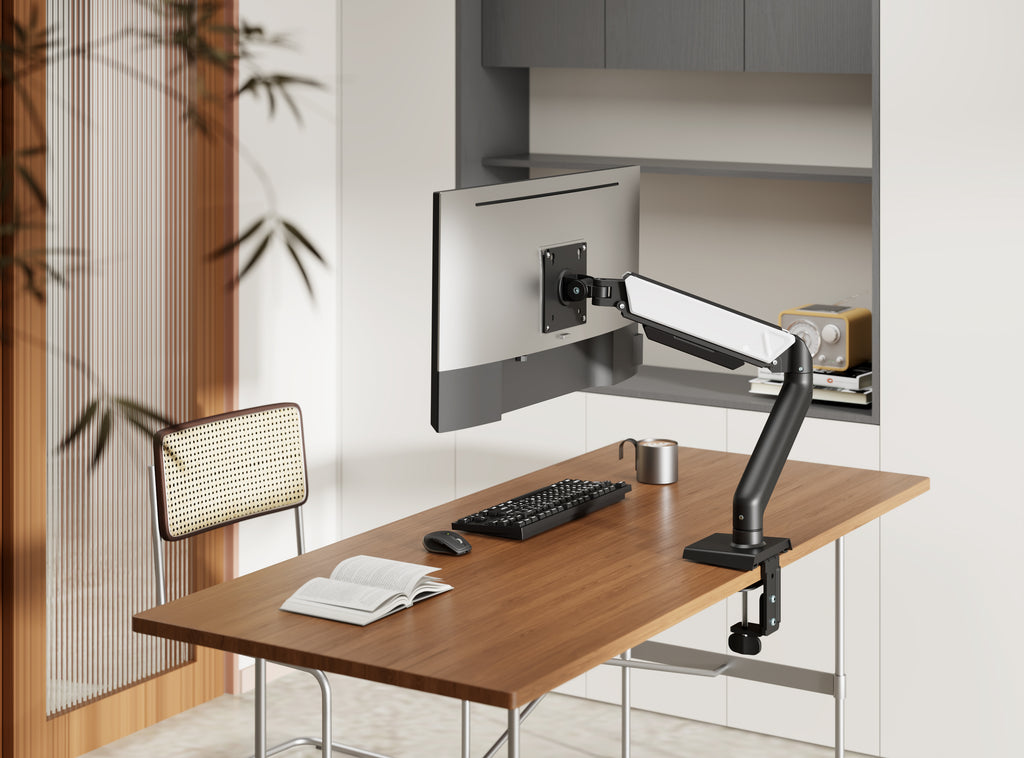 Adjustable Spring Monitor Stand | Single Screen (Clamp & Grommet Mount ...