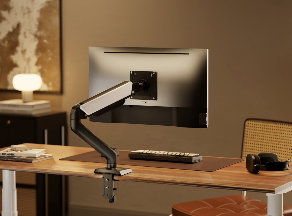 Adjustable Spring Monitor Stand | Single Screen (Clamp & Grommet Mount ...