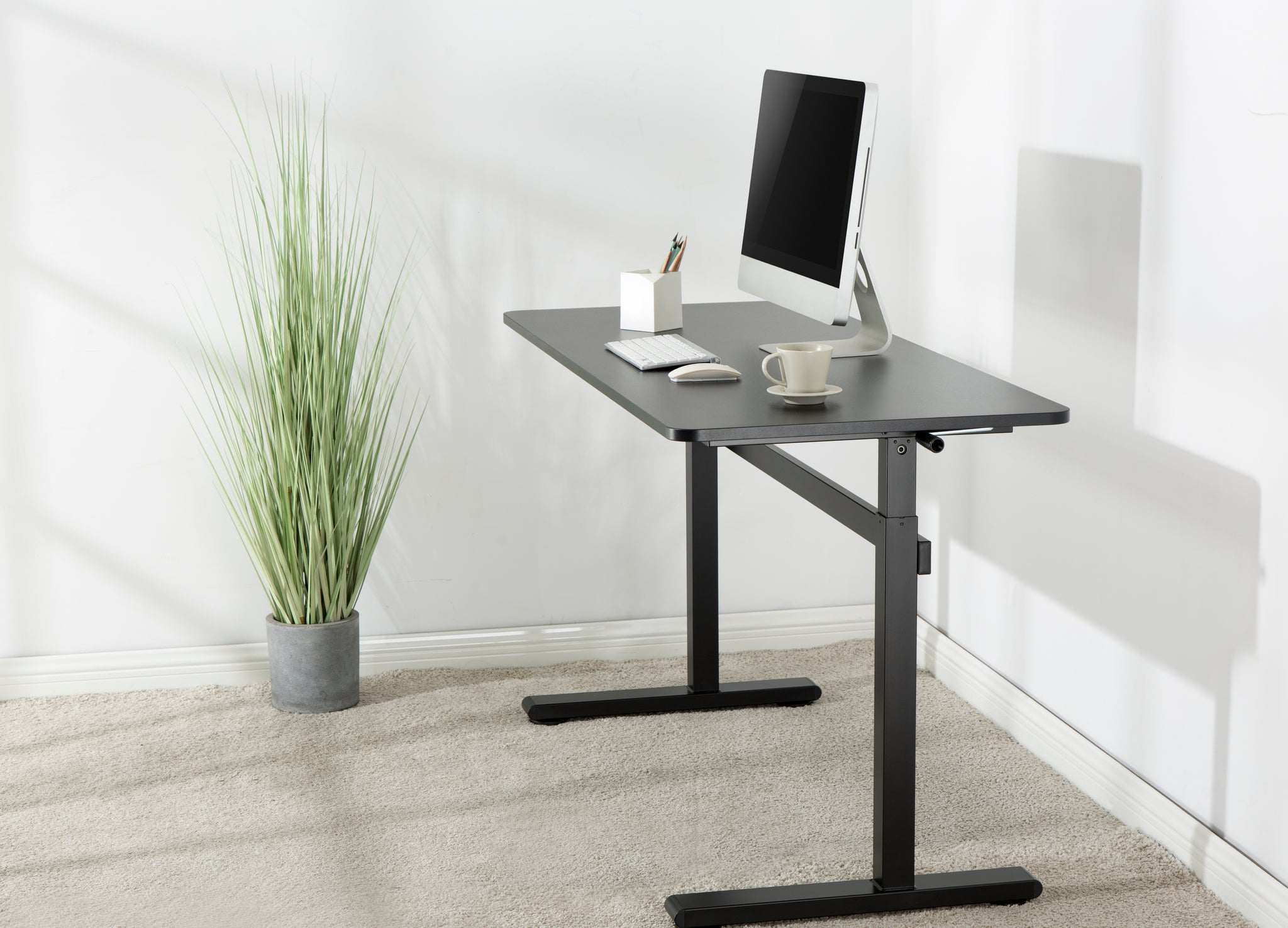 Manual | Height-Adjustable Standing Desk (2 Stage) with Table-Top | M3 ...